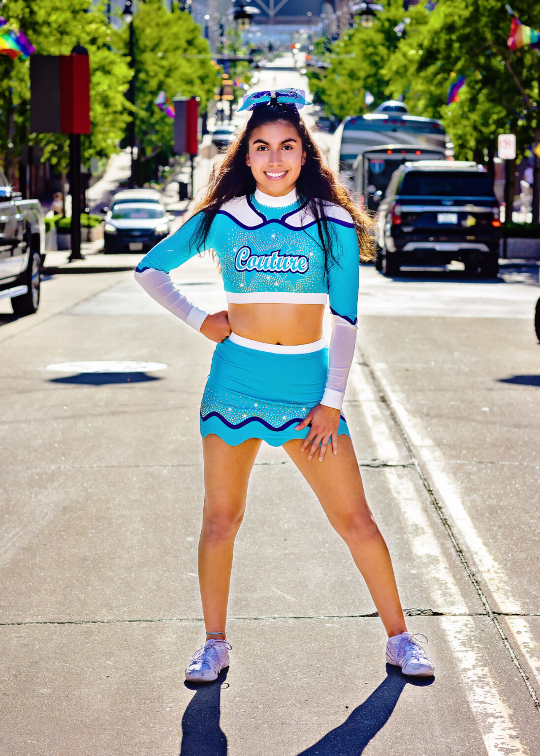 Custom Bling Cheer Warm-Up Jackets - Crystallized Couture