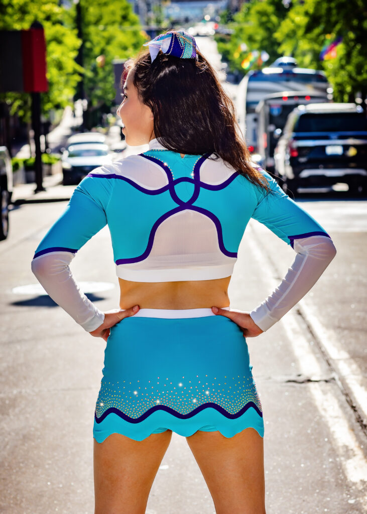 Custom Bling Cheer Warm-Up Jackets - Crystallized Couture